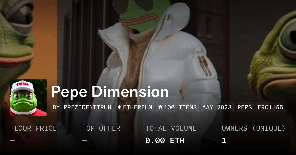 Pepe Dimension Collection Opensea