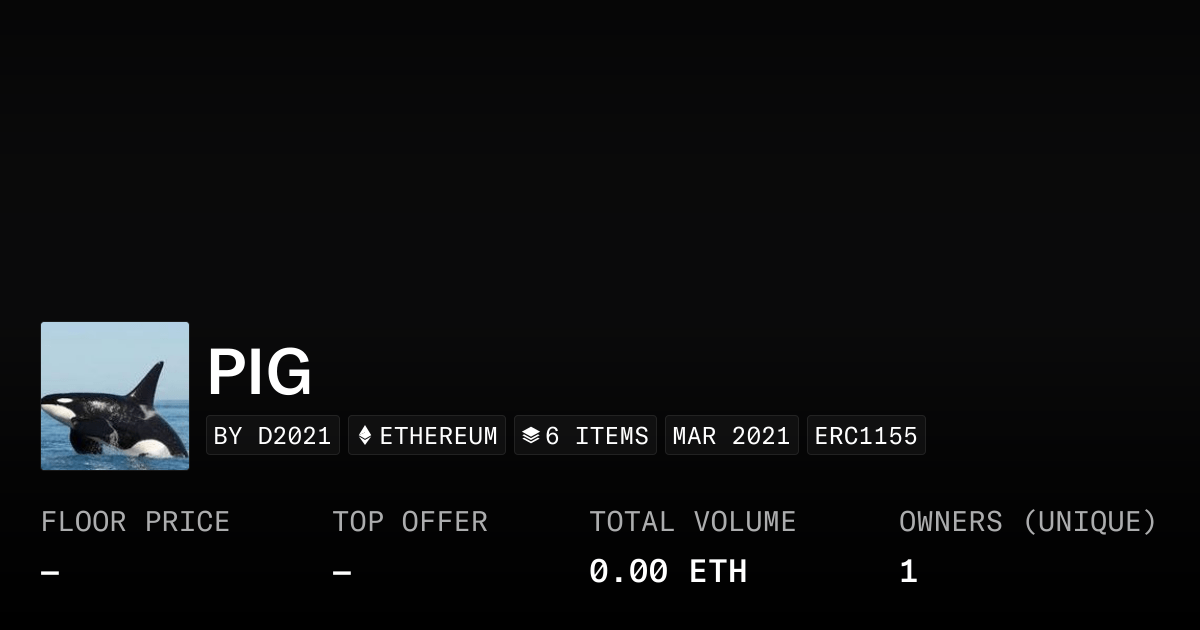 Pig Collection Opensea