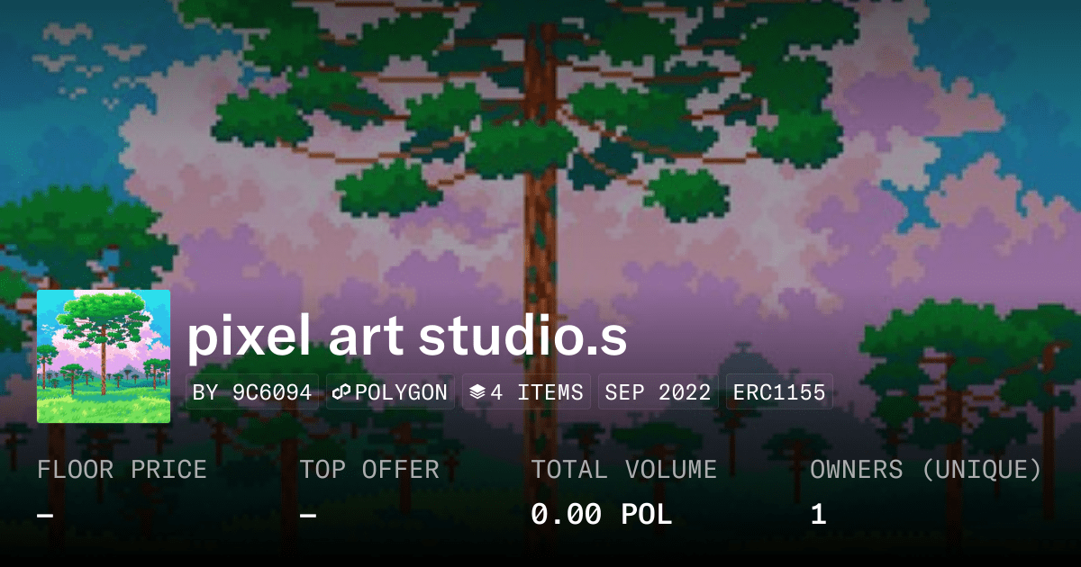 Pixel Art Studio S Collection Opensea