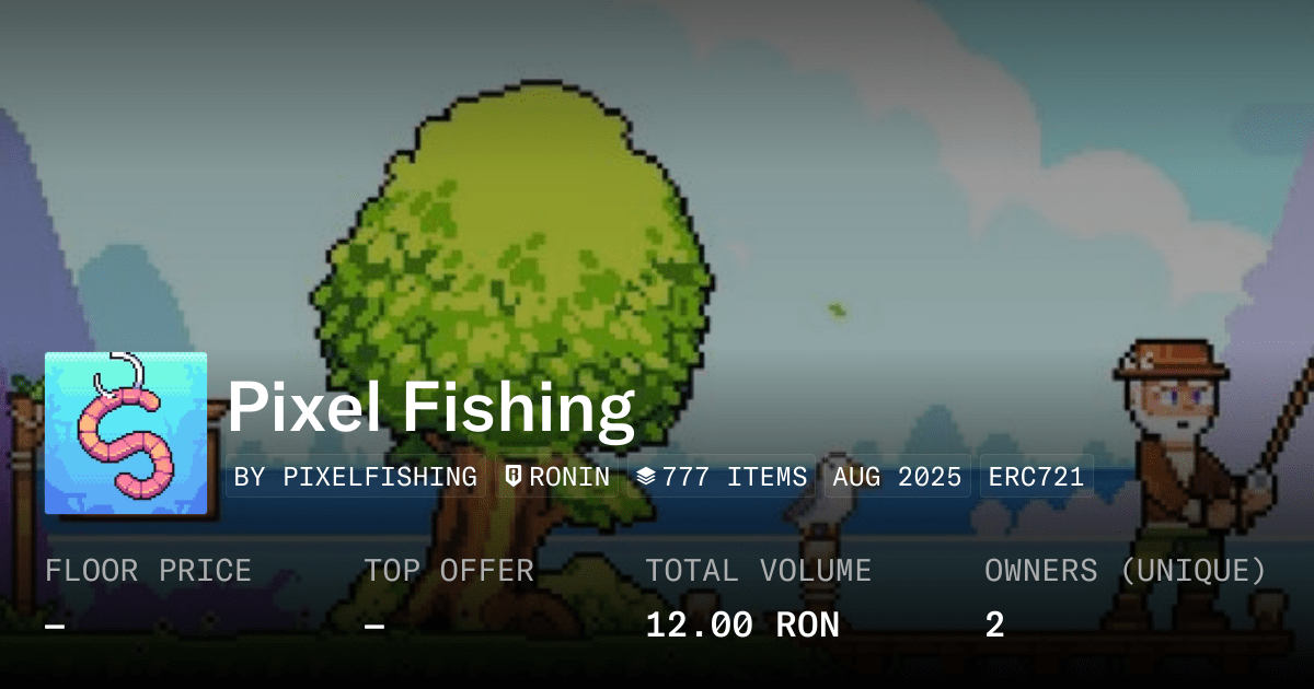 Pixel Fishing Collection Opensea