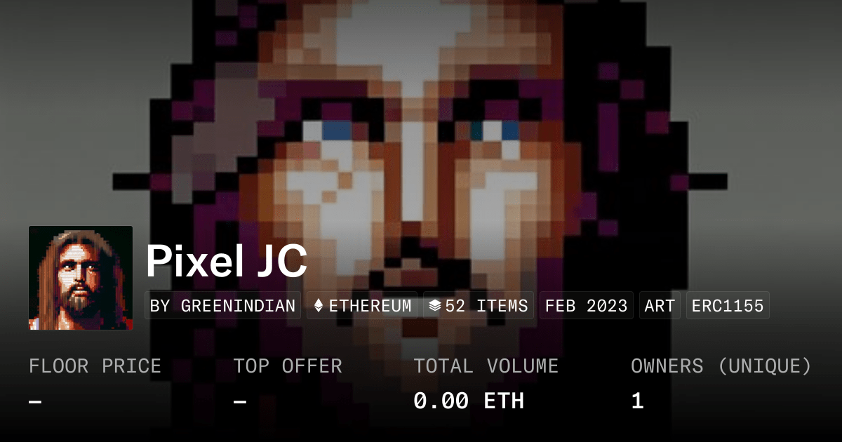 Pixel Jc Collection Opensea