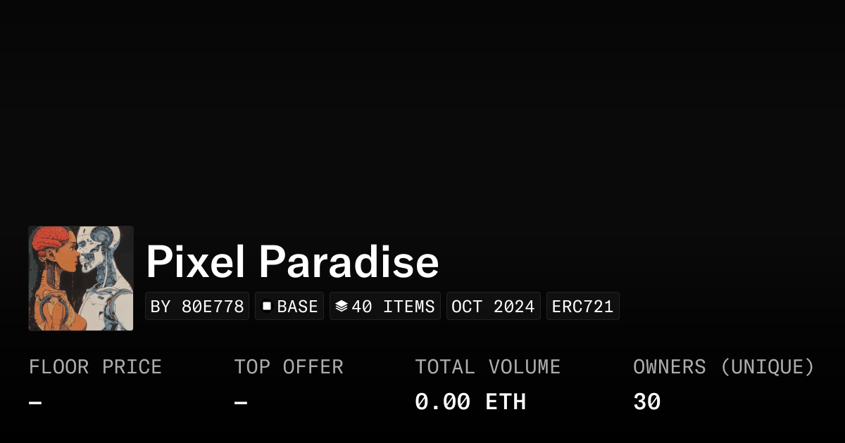 Pixel Paradise Collection Opensea