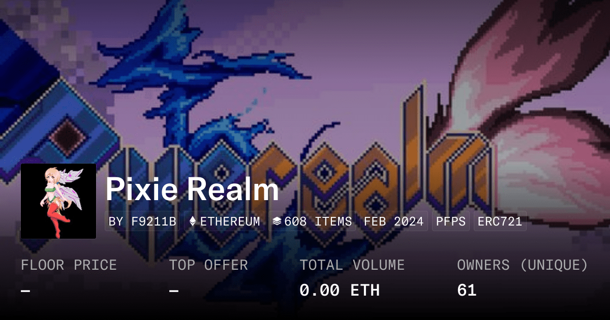 Pixie Realm Collection Opensea