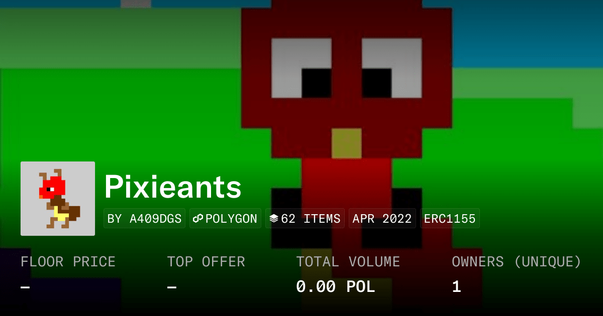 Pixieants Collection Opensea