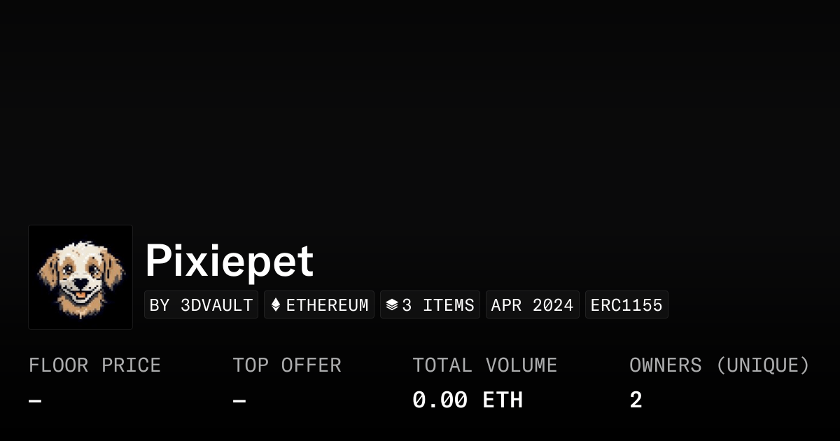 Pixiepet Collection Opensea