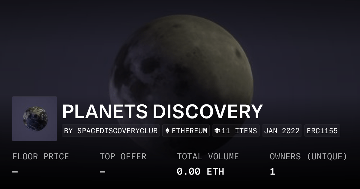 Planets Discovery Collection Opensea
