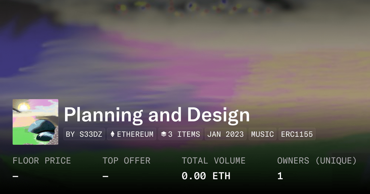 Planning And Design Collection Opensea