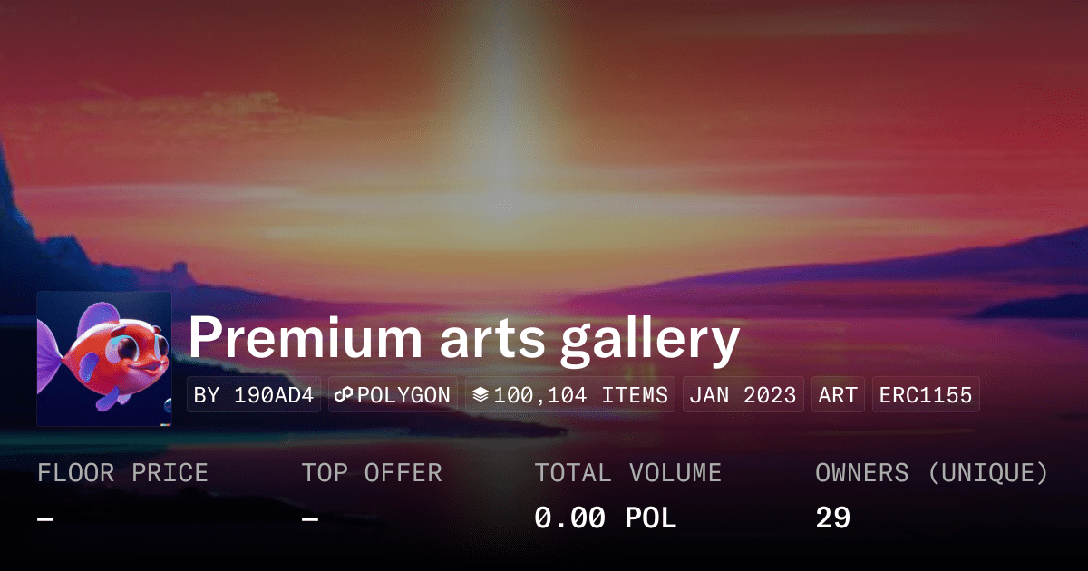 Premium Arts Gallery Collection Opensea