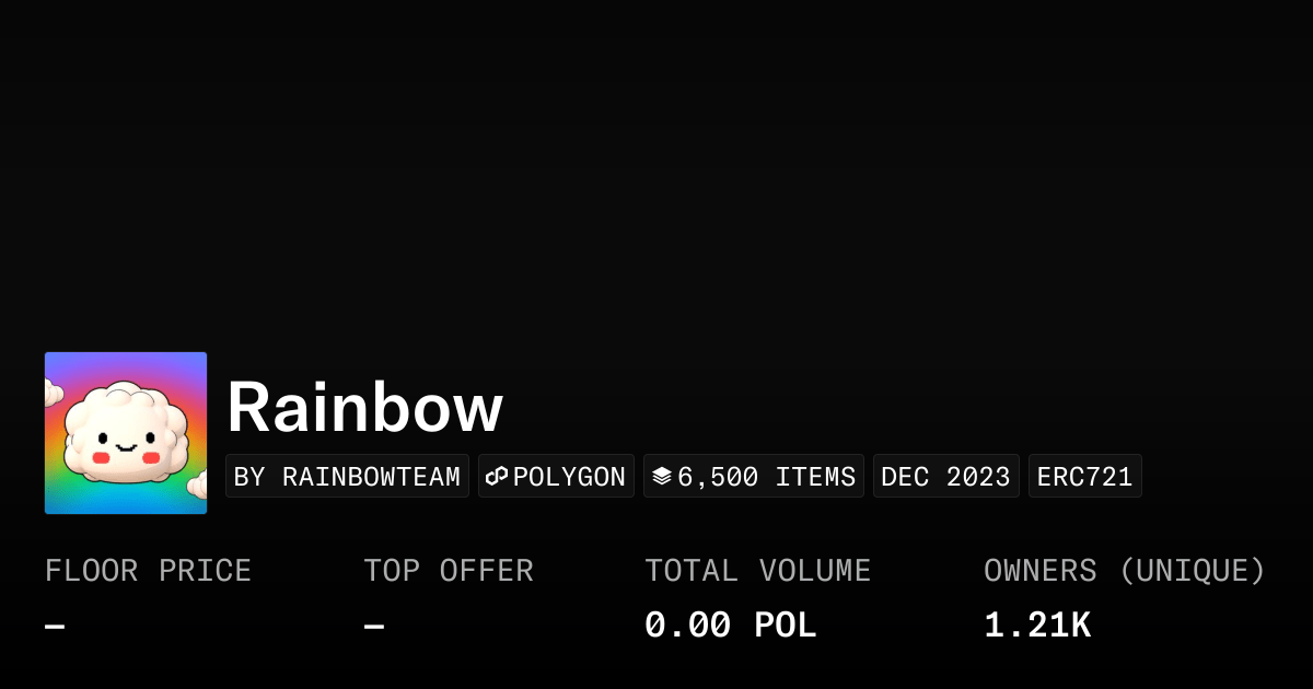 Rainbow Collection Opensea