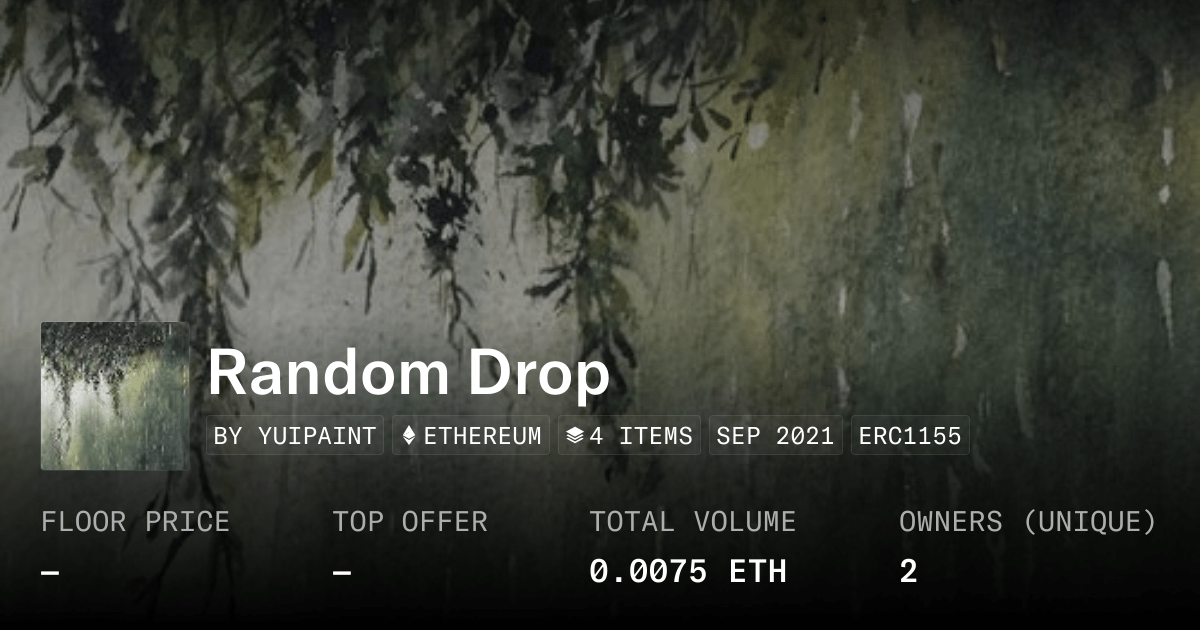 Random Drop Collection Opensea