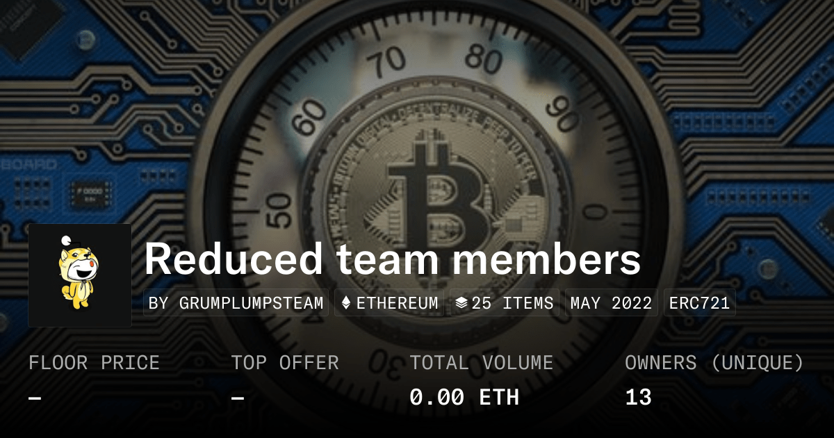 Reduced Team Members Collection Opensea