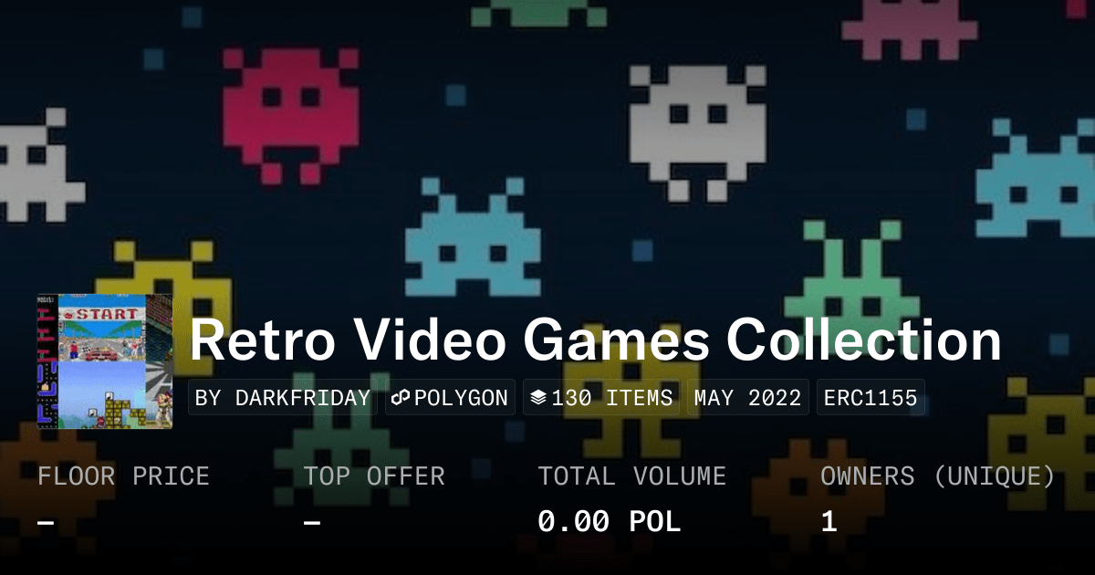 Retro Video Games Collection Collection Opensea