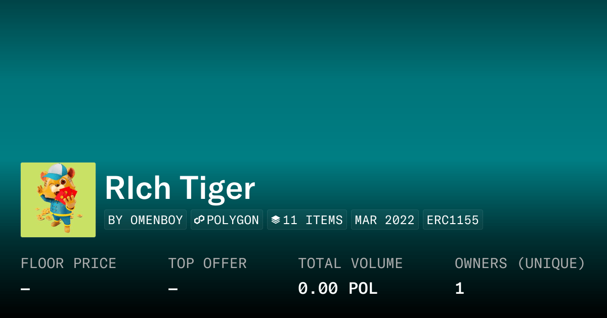 Rich Tiger Collection Opensea