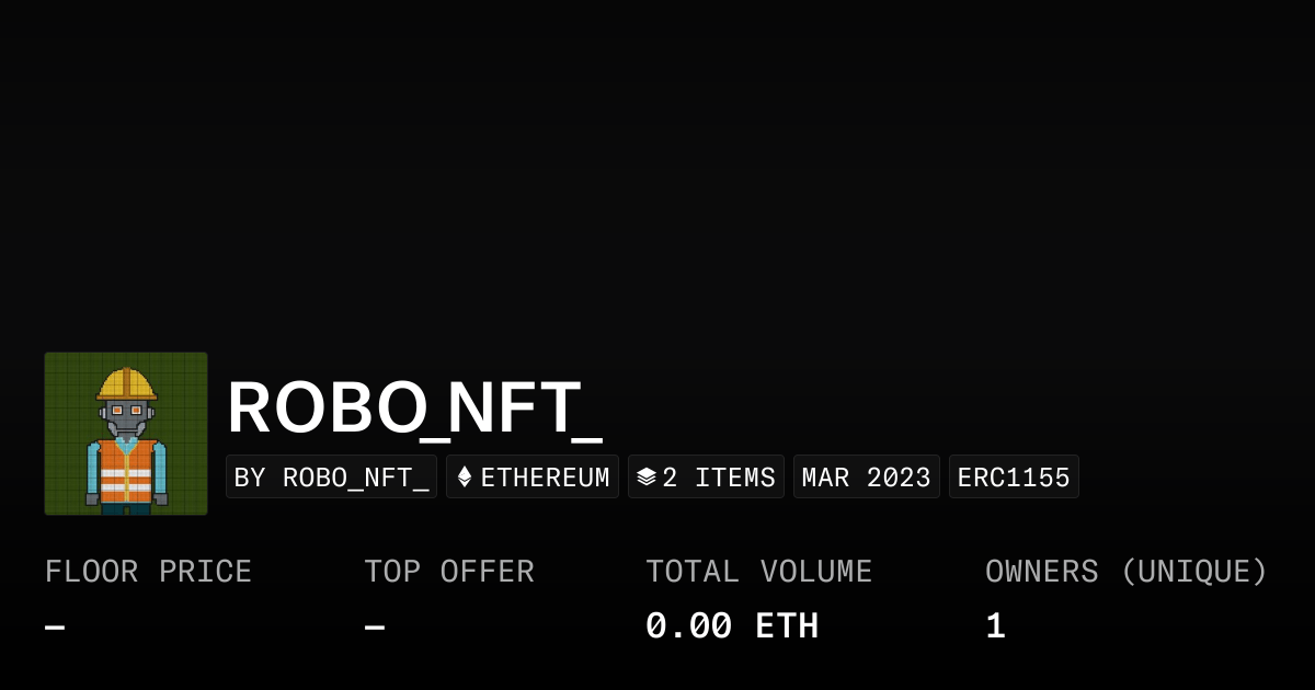 Robo Nft Collection Opensea