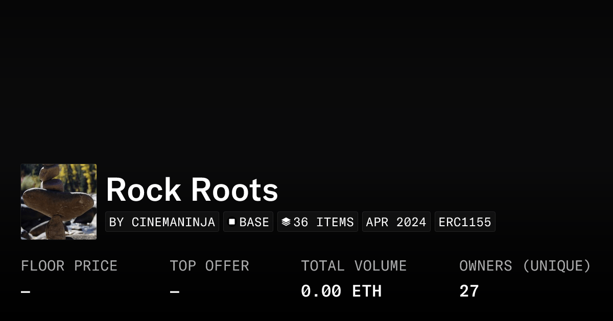 Rock Roots Collection Opensea