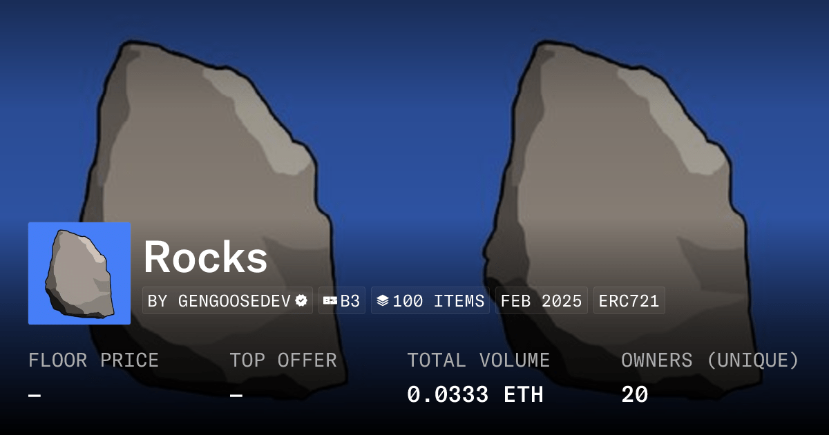 Rocks Collection Opensea