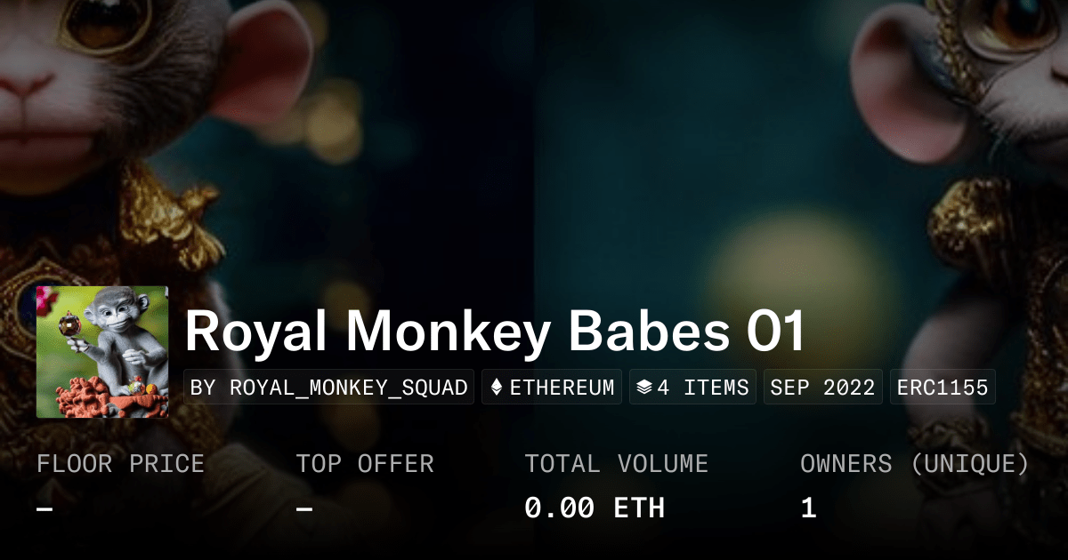 Royal Monkey Babes 01 Collection Opensea