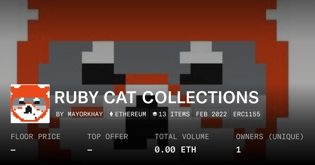 Ruby Cat Collections Collection Opensea