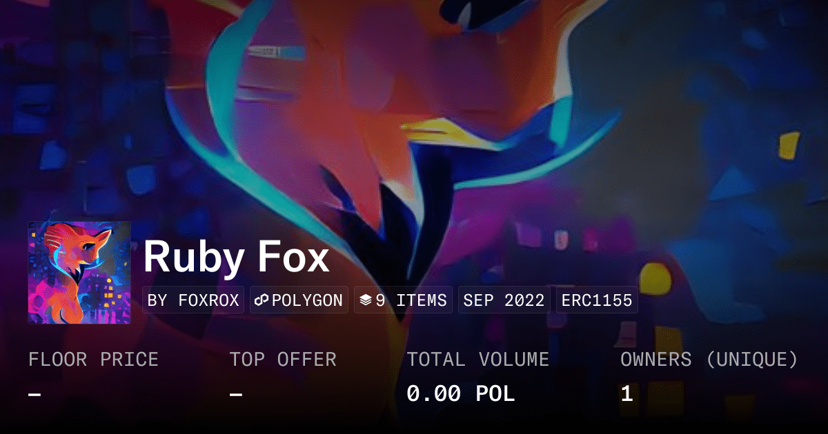 Ruby Fox Collection Opensea