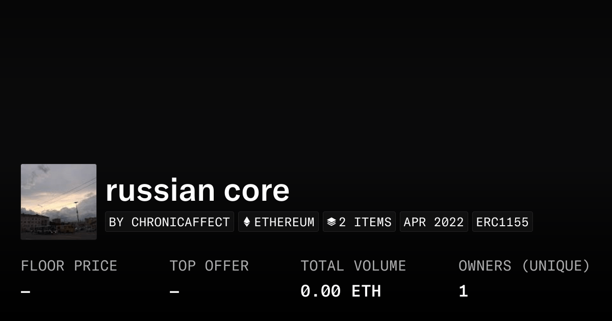 Russian Core Collection Opensea