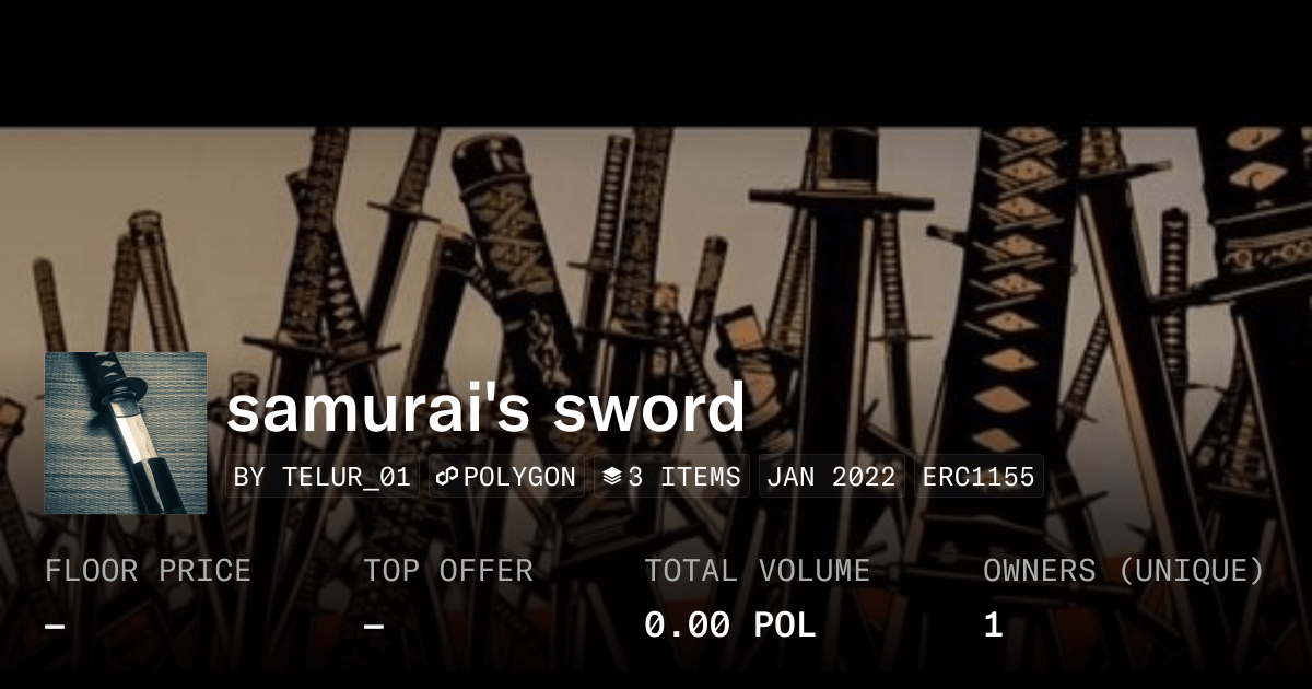 Samurai S Sword Collection Opensea