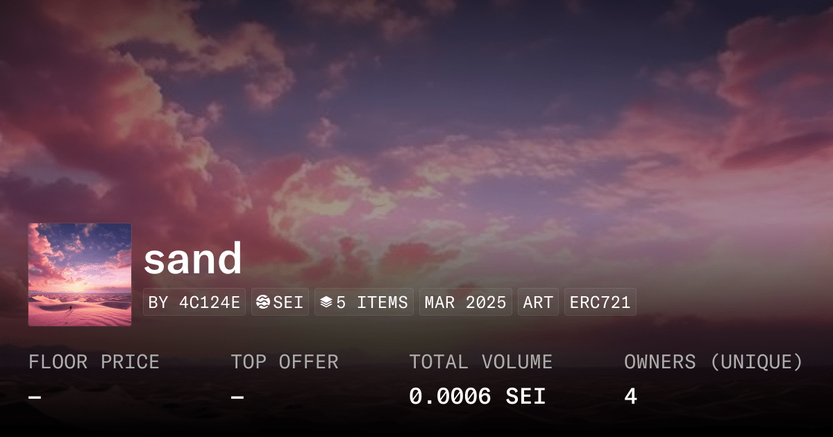 Sand Collection Opensea
