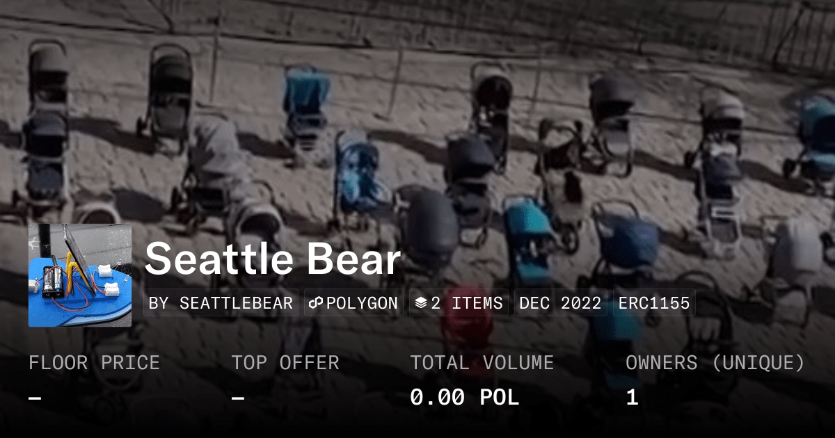 Seattle Bear Collection Opensea