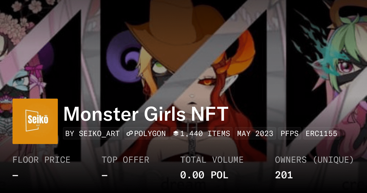 Monster Girls Nft Collection Opensea