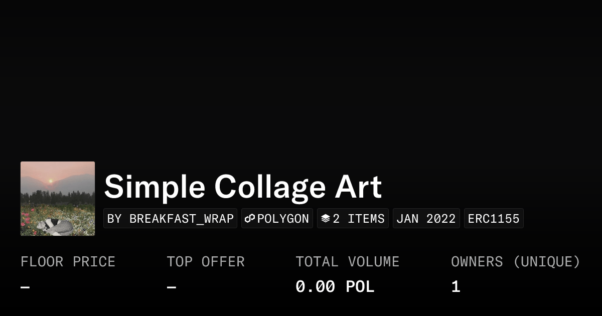 Simple Collage Art Collection Opensea