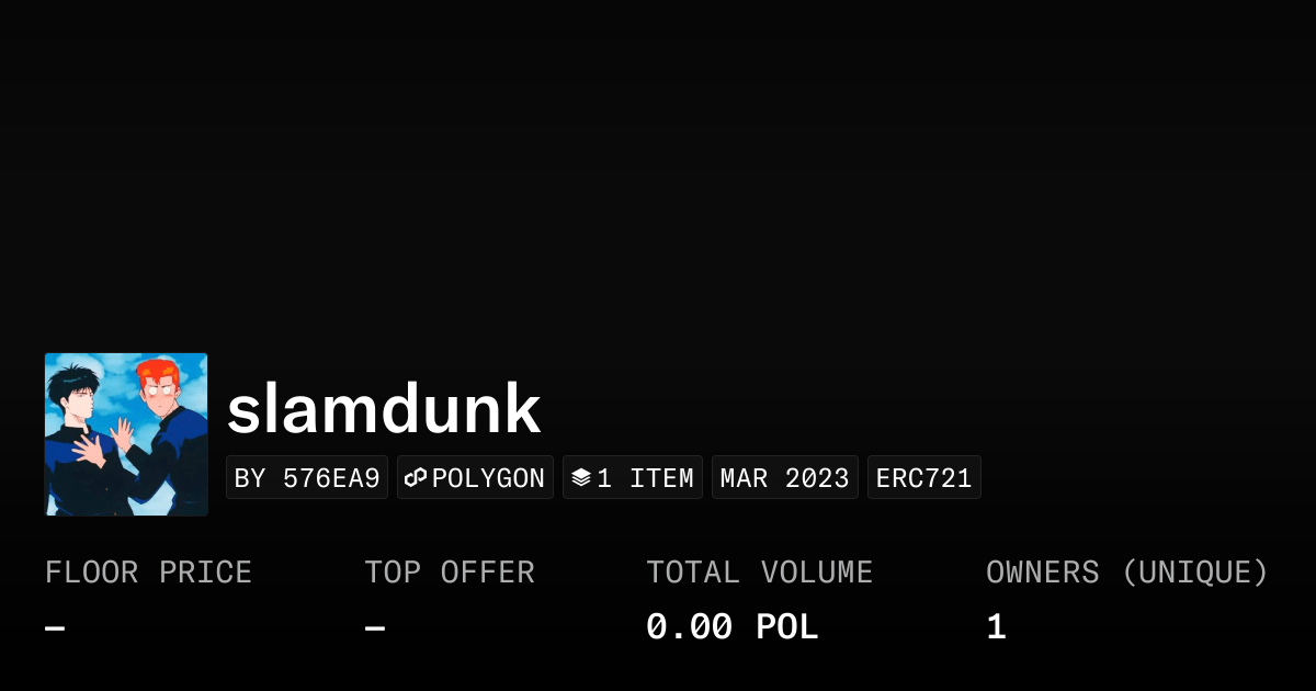 Slamdunk Collection Opensea
