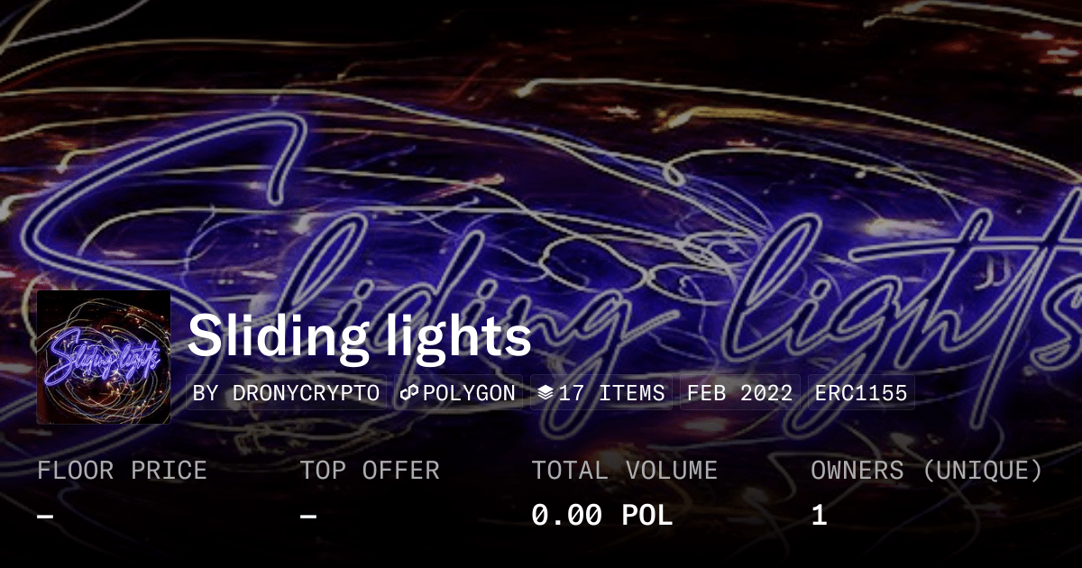 Sliding Lights Collection Opensea