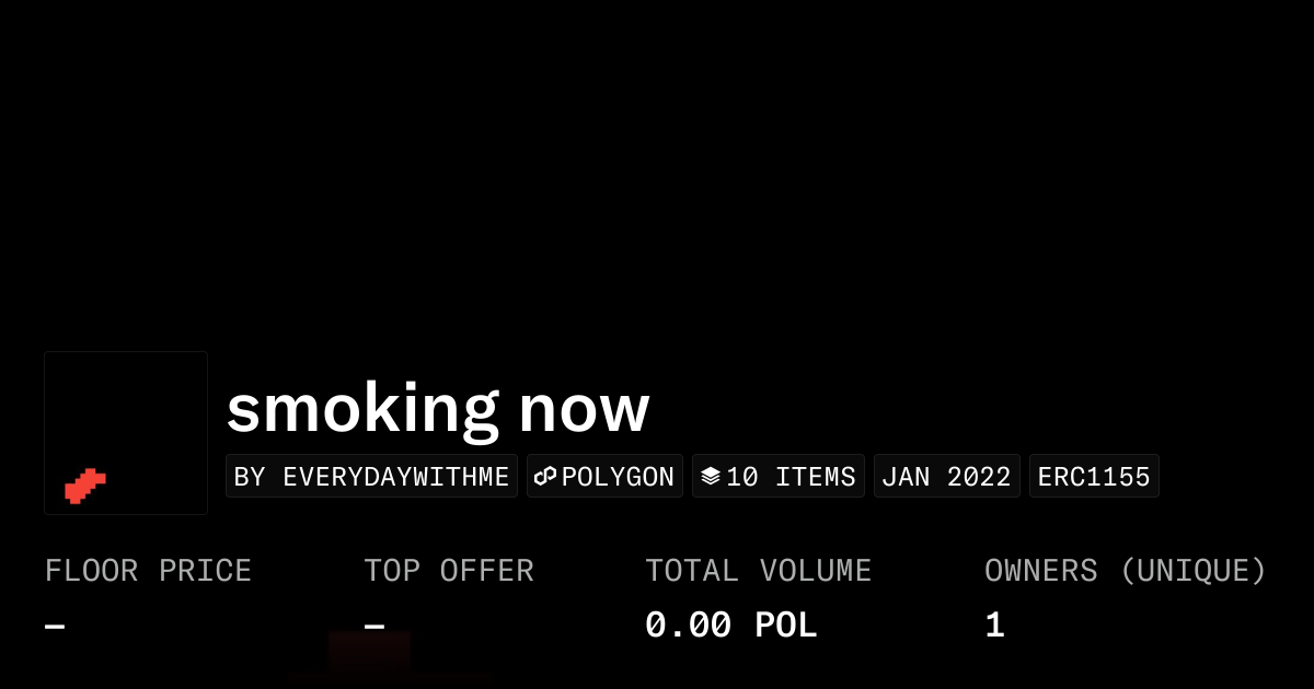 Smoking Now Collection Opensea