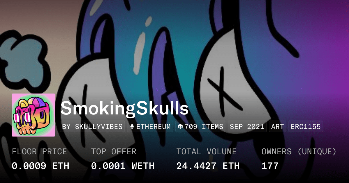 Smokingskulls Collection Opensea