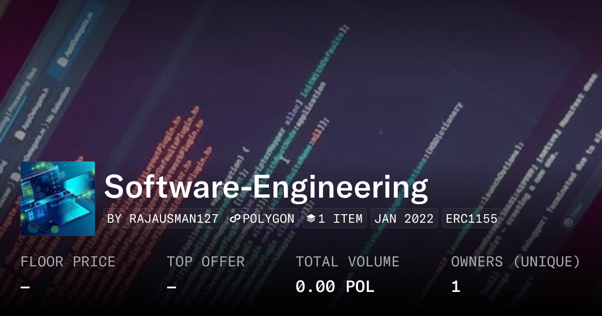 Software Engineering Collection Opensea