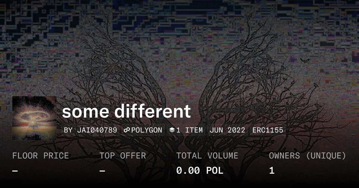 Some Different Collection Opensea