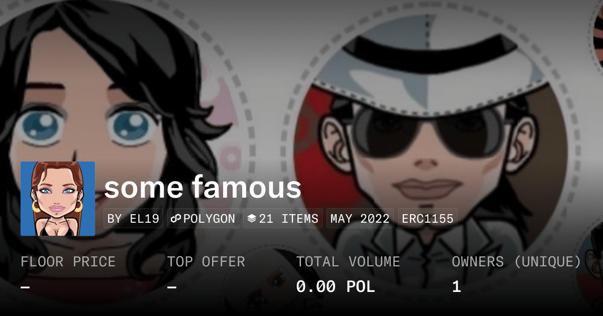 Some Famous Collection Opensea