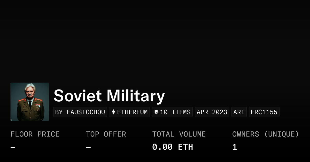 Soviet Military Collection Opensea