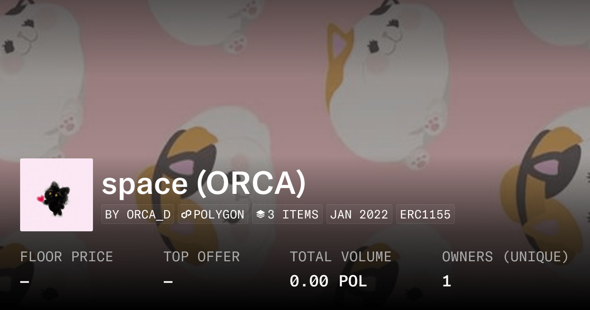 Space Orca Collection Opensea
