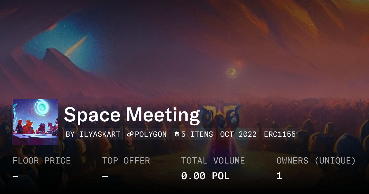 Space Meeting Collection Opensea