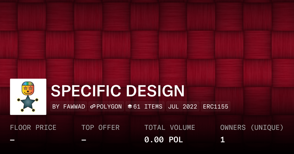 Specific Design Collection Opensea