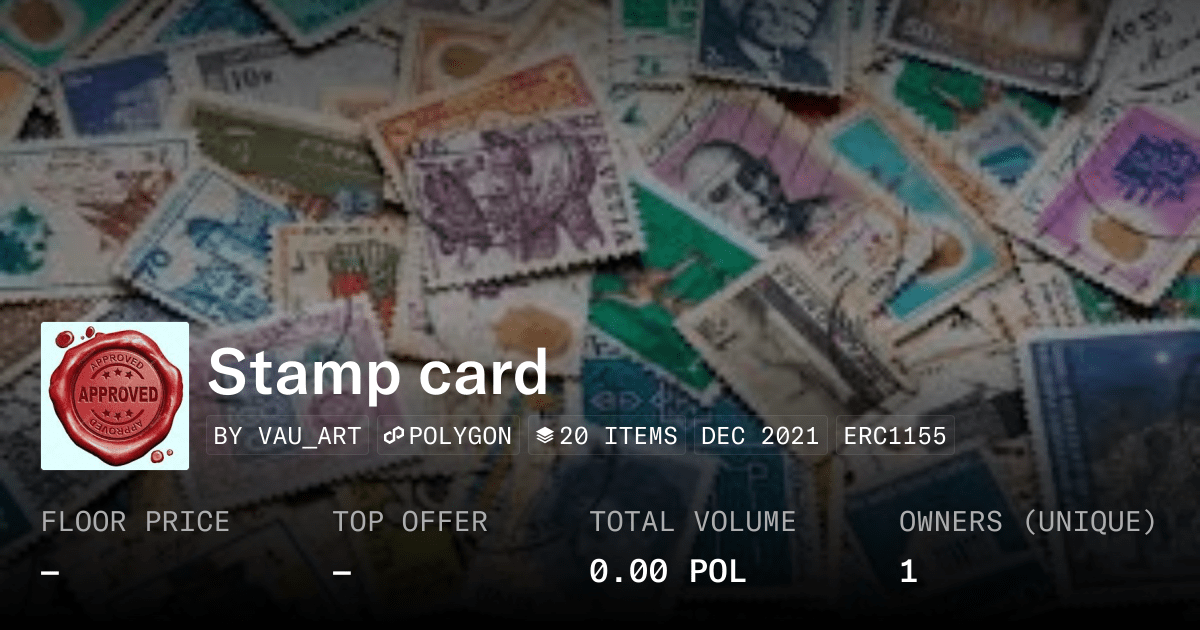 Stamp Card Collection Opensea