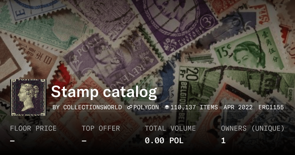 Stamp Catalog Collection Opensea