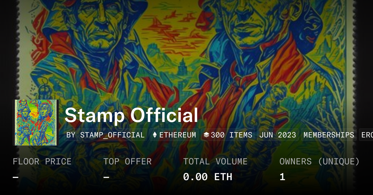 Stamp Official Collection Opensea