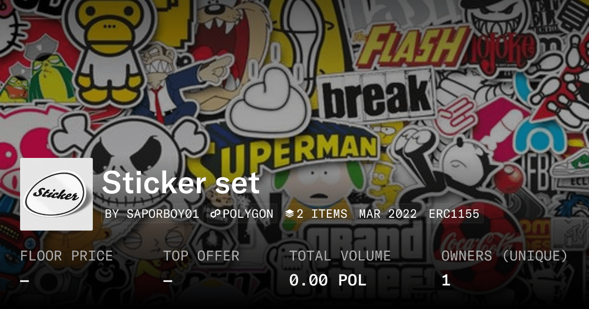Sticker Set Collection Opensea