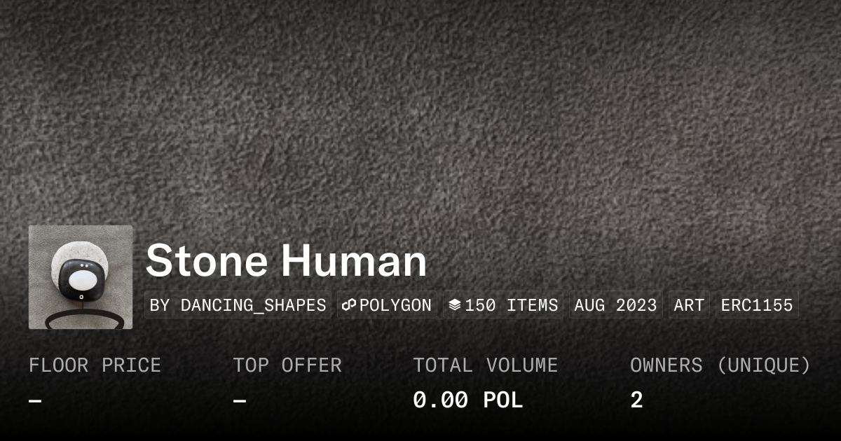 Stone Human Collection Opensea
