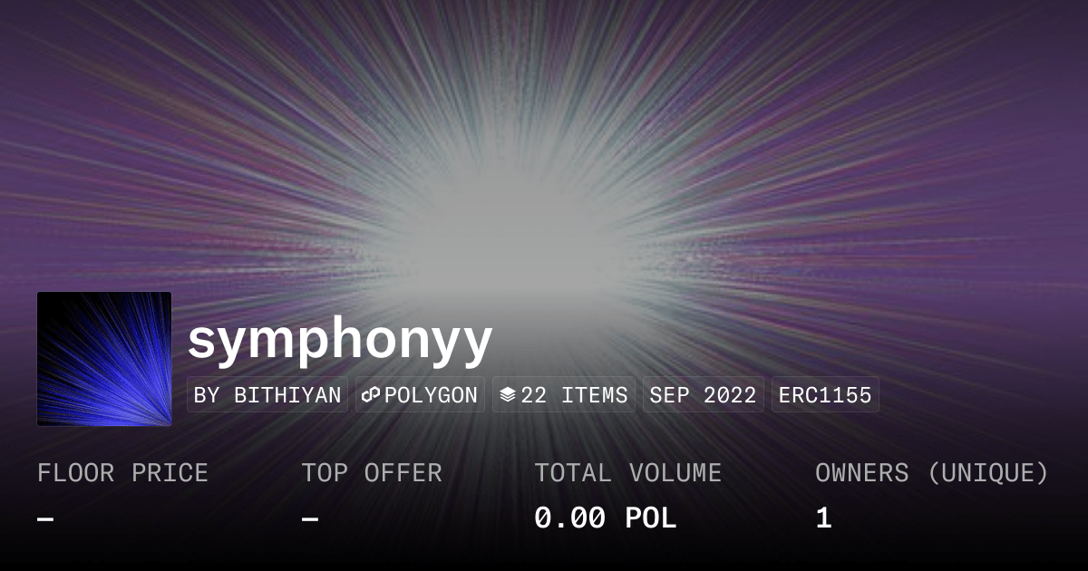 Symphonyy Collection Opensea