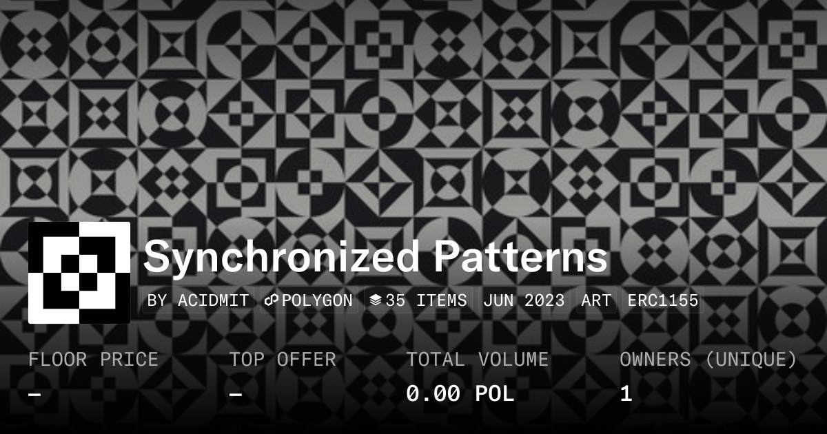 Synchronized Patterns Collection Opensea