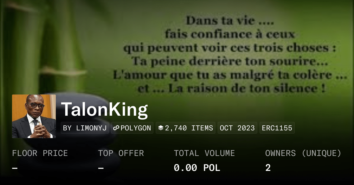 Talonking Collection Opensea