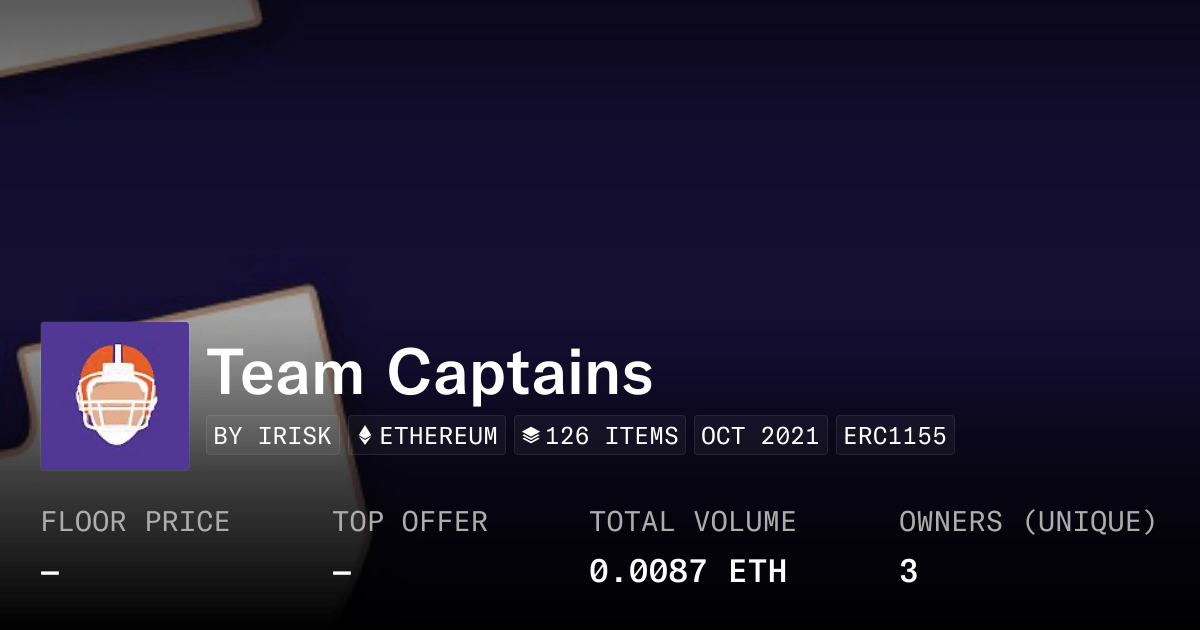 Team Captains Collection Opensea