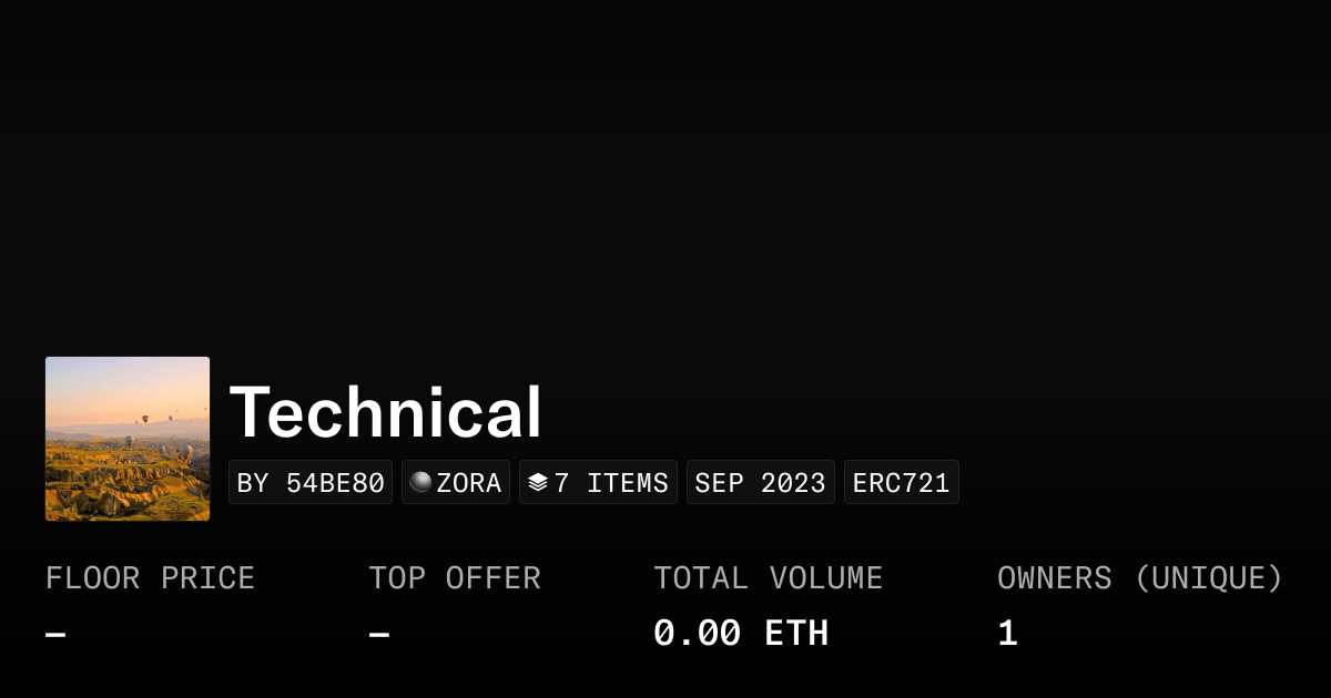 Technical Collection Opensea